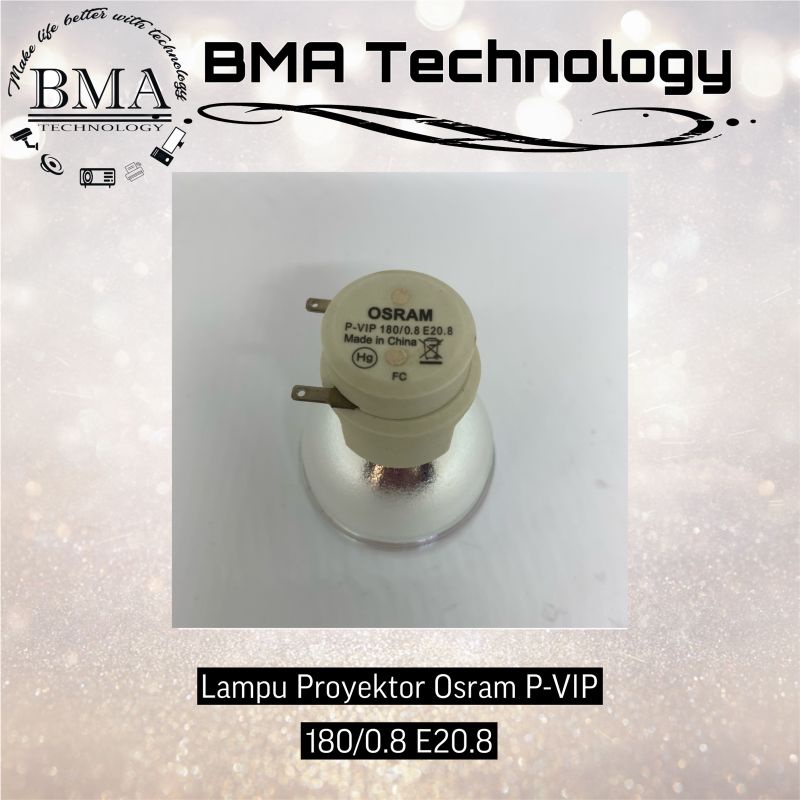 Jual Lampu Proyektor Osram P-VIP 180/0.8 E20.8 Untuk proyektor Viewsonic, Acer, Infocus, Optoma ...