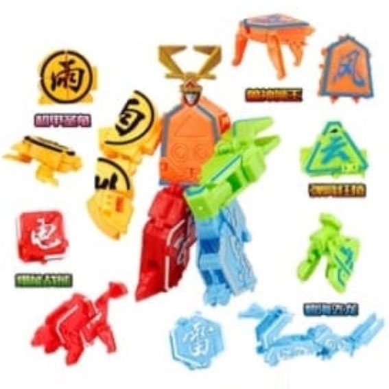 Jual TGA Robot Animal Power Rangers BISA DIGABUNG JADI 1 SET 5IN1 ...