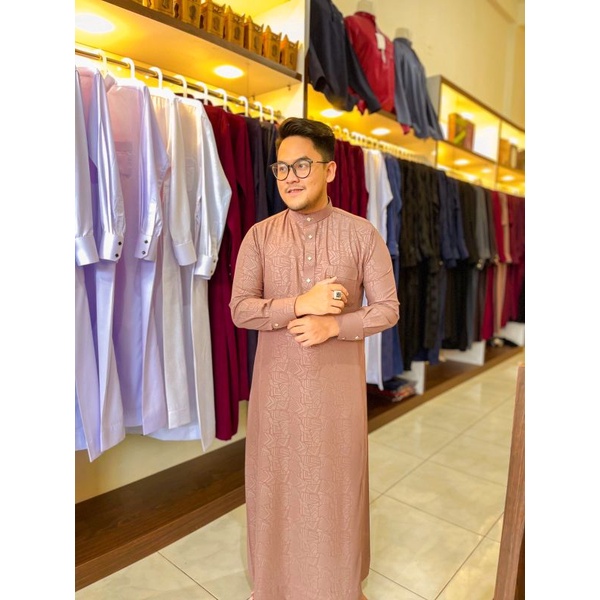 Jual Baju Gamis pria dewasa motif ethnic embos brand Sulthon Exclusive ...