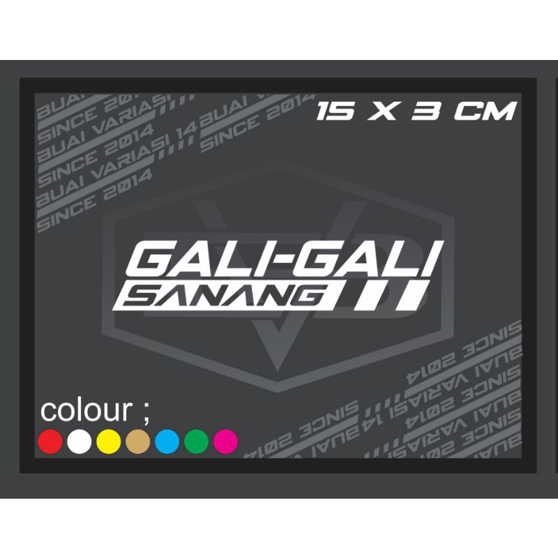 Jual cutting sticker minang GALI GALI SANANG | Shopee Indonesia