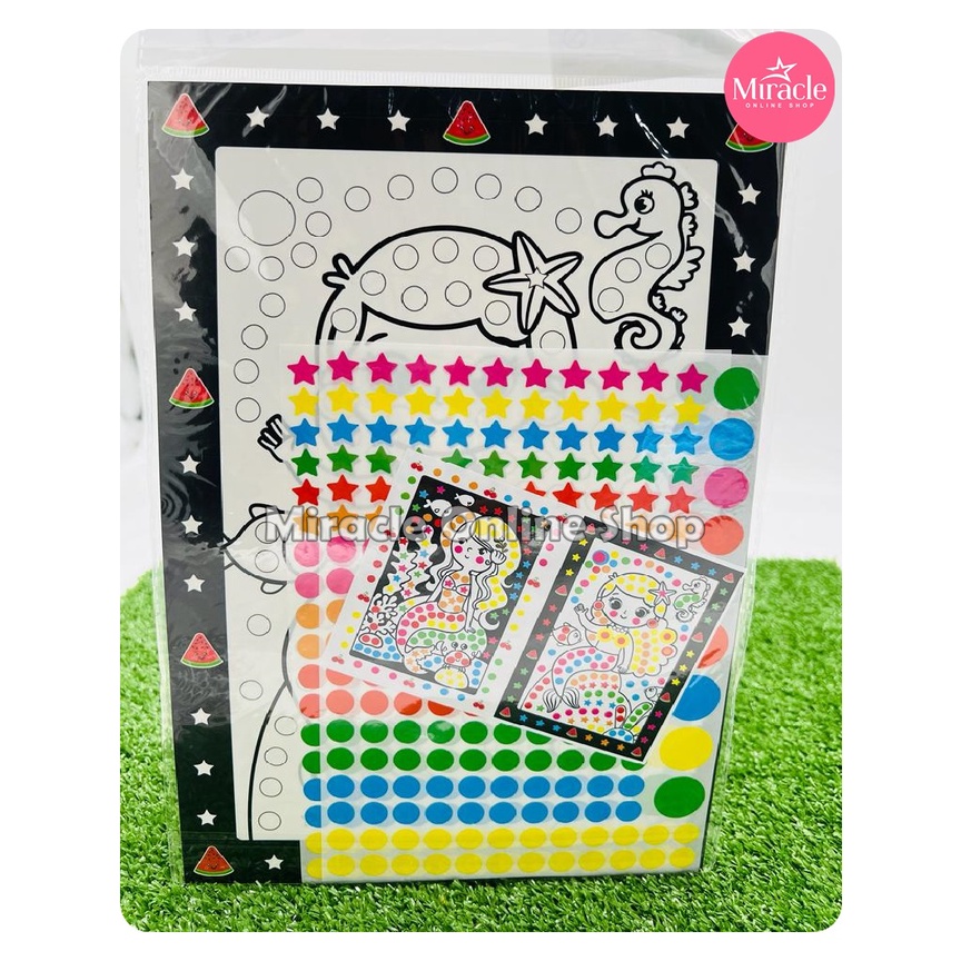 Jual Stiker Dot Paper Mainan Anak Menempel Stiker Edukasi Mewarnai ...
