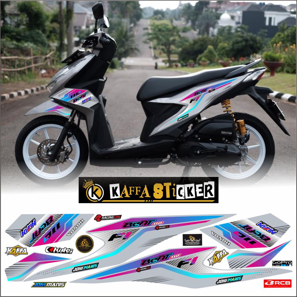 Jual STIKER RACING Striping Beat Deluxe - Stiker Motor Honda Beat ...