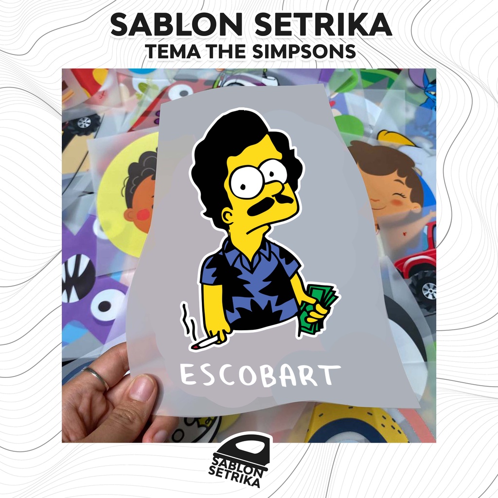 Jual SABLON SETRIKA SABLON DTF PRINTING TEMA THE SIMPSONS | Shopee ...