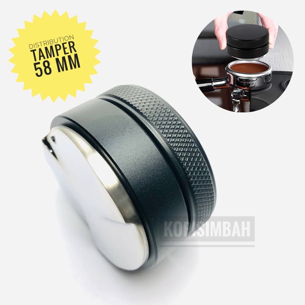 Jual Distribution Tools Espresso Coffee Tamper Macaron 58 mm Stainless ...