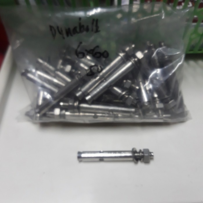 Jual Ready stock] Dynabolt / dynabolt M6 x 60mm ss 304 | Shopee Indonesia