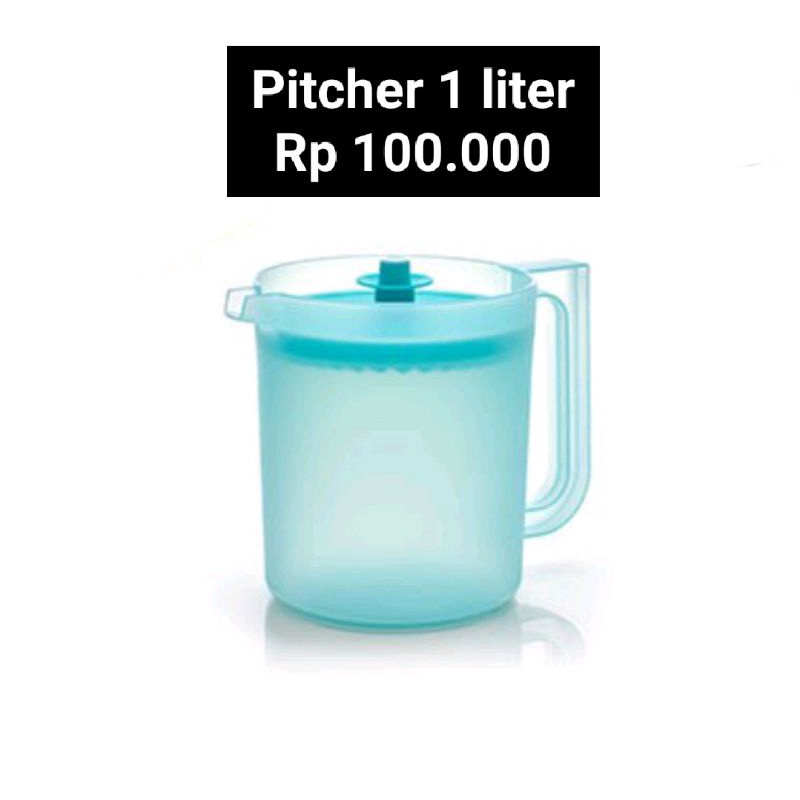 Jual pitcher 1 liter tempat botol minum 1l tupperware | Shopee Indonesia