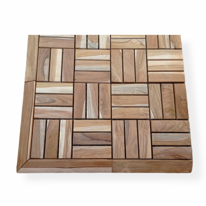 Jual Lantai Edging Decking Tile List Lantai Kayu Jati | Shopee Indonesia