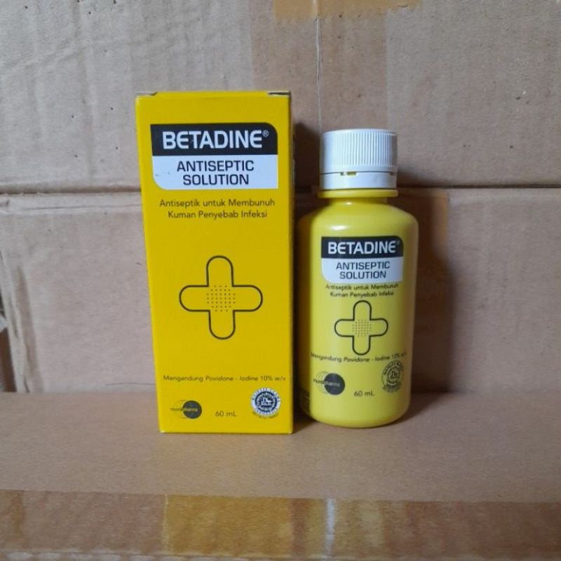 Jual Betadine antiseptic solution 5ml,15ml,30ml,60ml | Shopee Indonesia