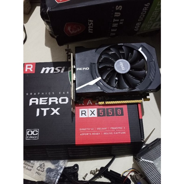 Jual MSI RX 550 Aero ITX 4GB setara RX 460 750 Ti | Shopee Indonesia