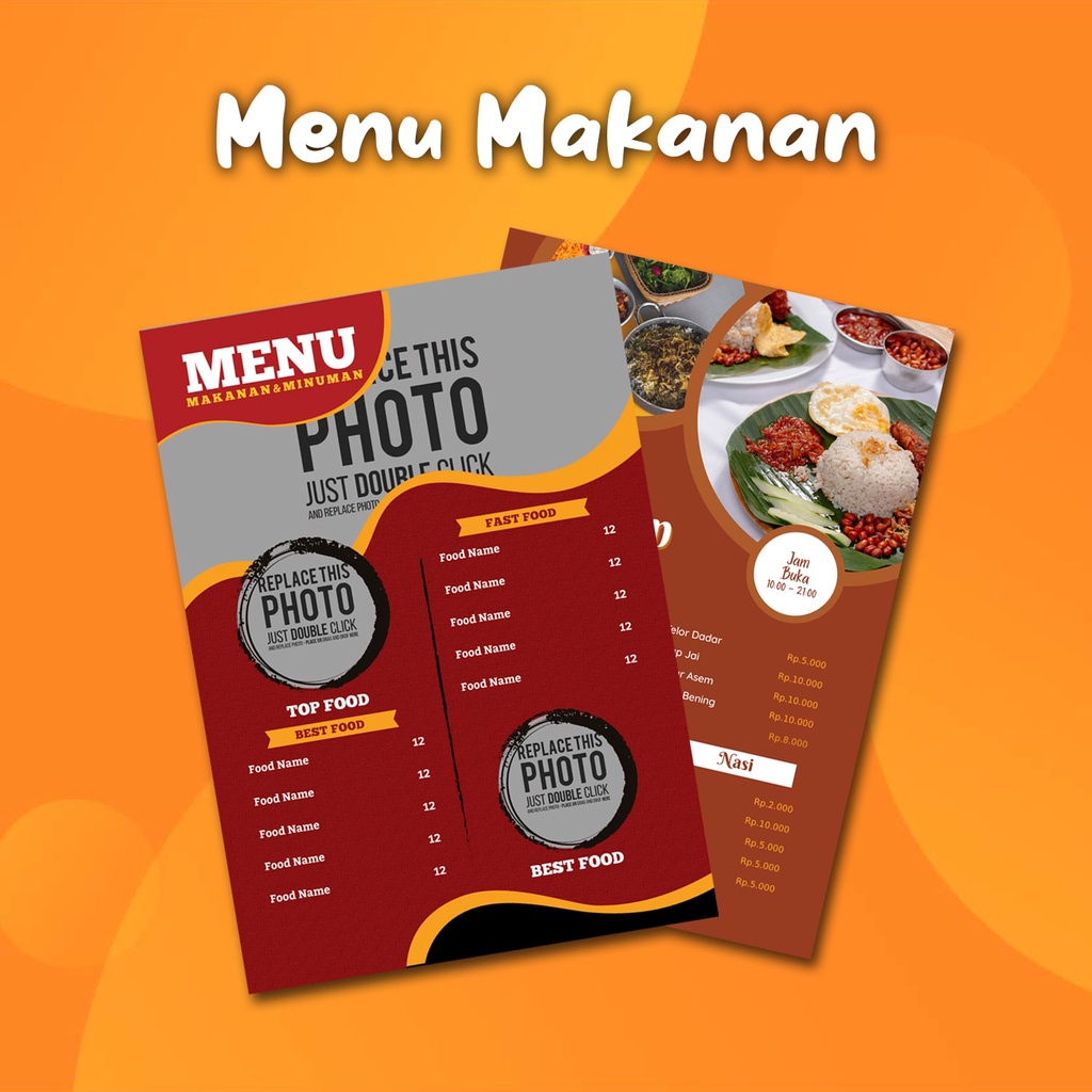 Jual Daftar Menu Makanan dan Minuman A4 dan A3 | Shopee Indonesia