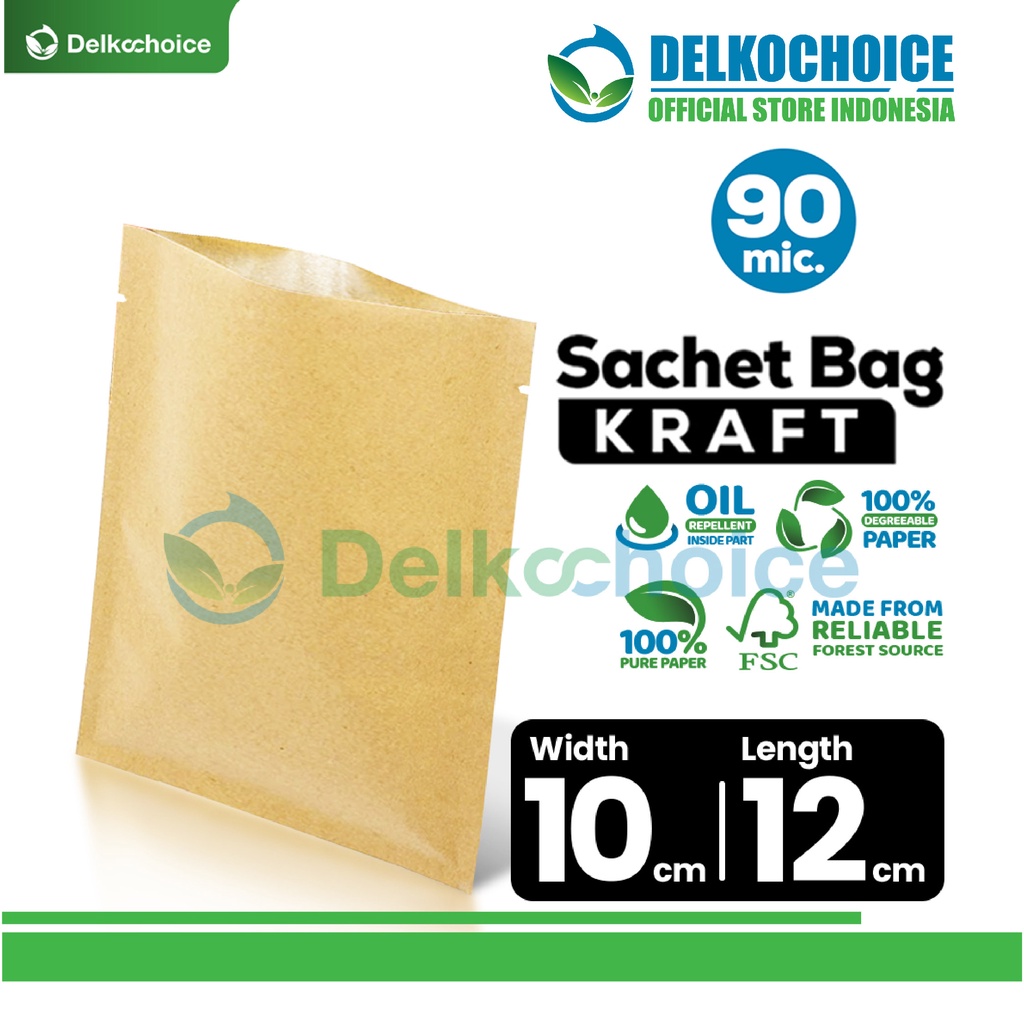 Jual Kemasan Sachet Drip Bag Kraft Paper Craft Bungkus Saset Makanan ...
