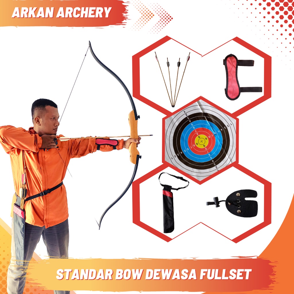 Jual Paket Busur Panahan Dewasa Fullset | Shopee Indonesia