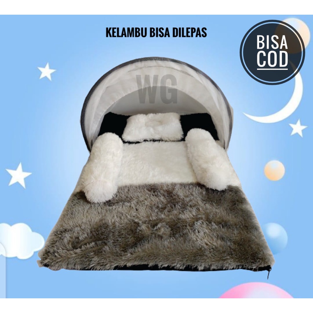 Jual KASUR BAYI MATRAS KELAMBU 1 SET LENGKAP BANTAL GULING/MATRAS BAYI ...