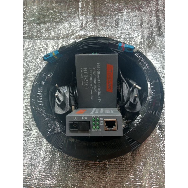 Jual kabel DC 2 core 3 seling fo panjang 50 m sudah terpasang konektor ...