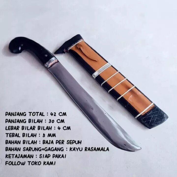 Jual GOLOK Polet Hitam GOLOK untuk kerja kebun pemotong kayu Serbaguna ...