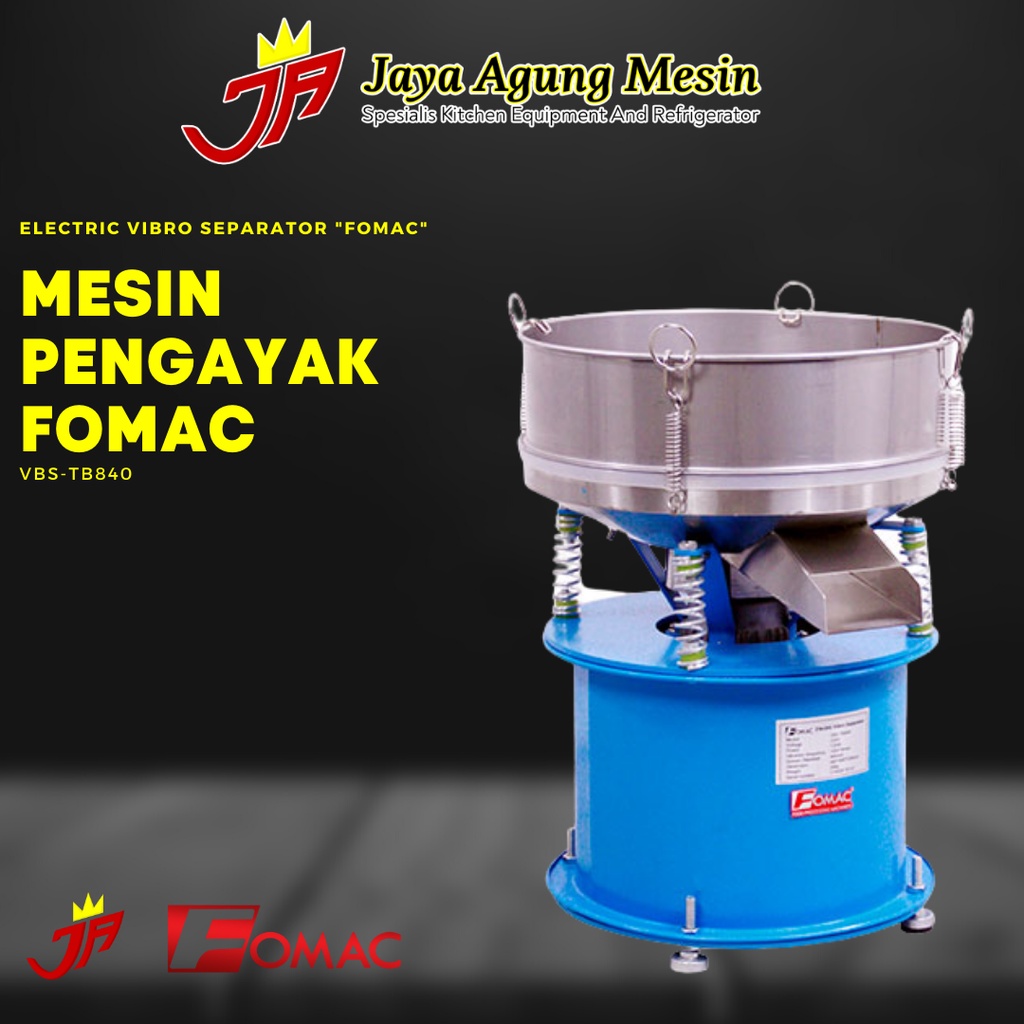 Jual Mesin Pengayak VBS-TB840 FOMAC / ELECTRIC VIBRO SEPARATOR VBS ...
