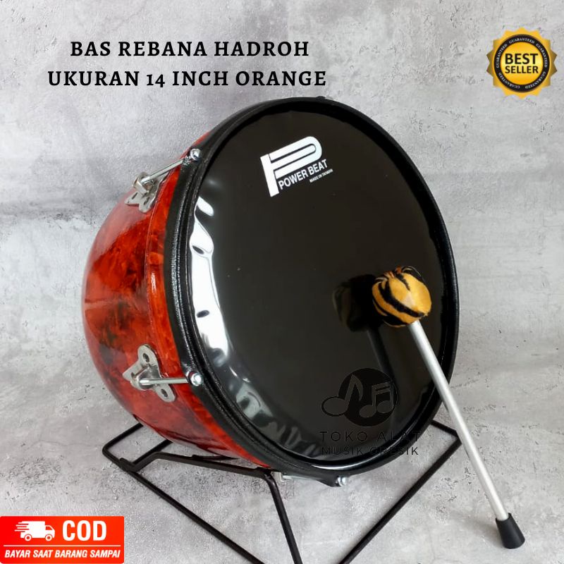 Jual Bass Hadroh ukuran 14 inch Bas Rebana Murah Alat Musik Tradisional ...