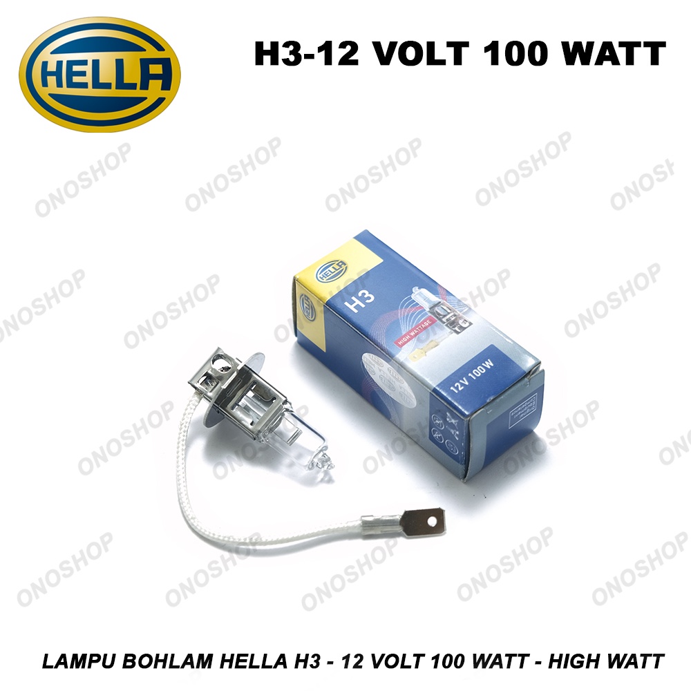 Jual Lampu Bohlam Hella H3 - 12 Volt 100 Watt - High Watt | Shopee Indonesia