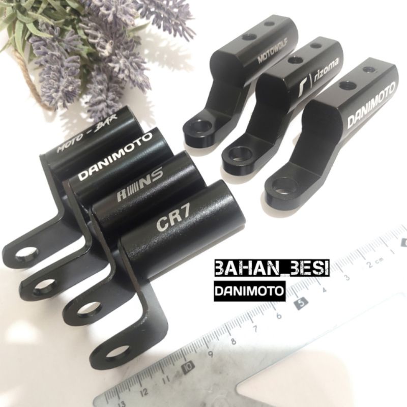Jual BREKET SPION MOTOR CNC BESI UNTUK LAMPU LED TEMBAK GOPRO BRACKET ...