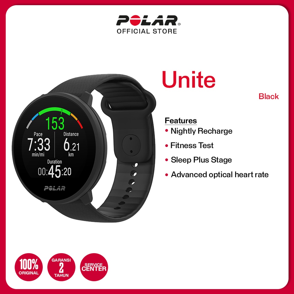 Jual Fitnes Tracker & Jam Tangan Pintar | Polar Unite | Bisa Ukur ...