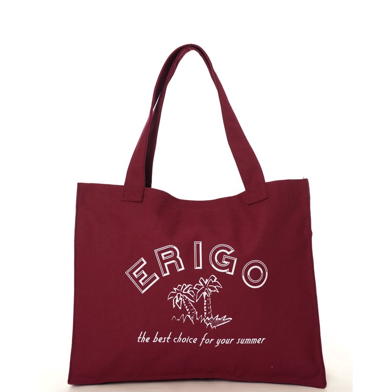 Jual Erigo Tote Bag Erigo Your Summer Maroon | Shopee Indonesia
