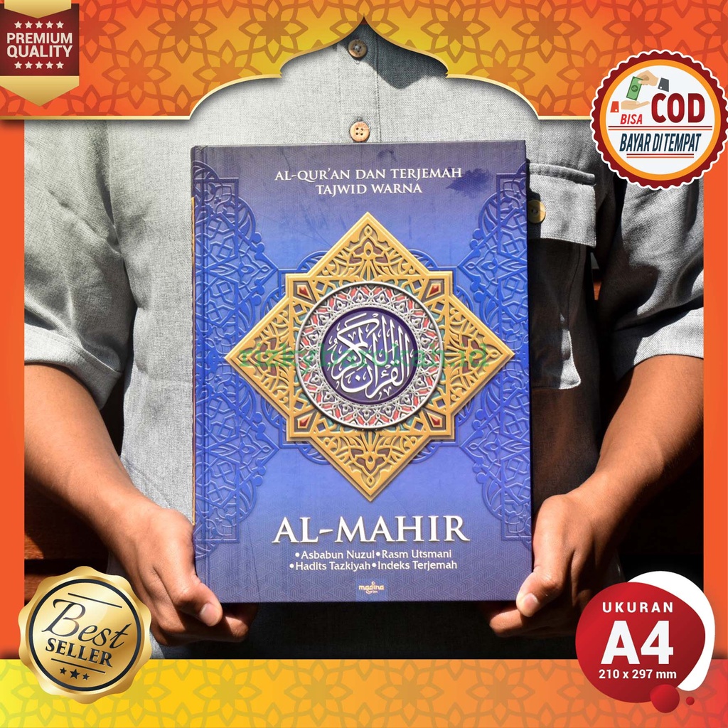 Jual Alquran Al Mahir Terjemah Tajwid Warna Besar A4 Al Quran ...