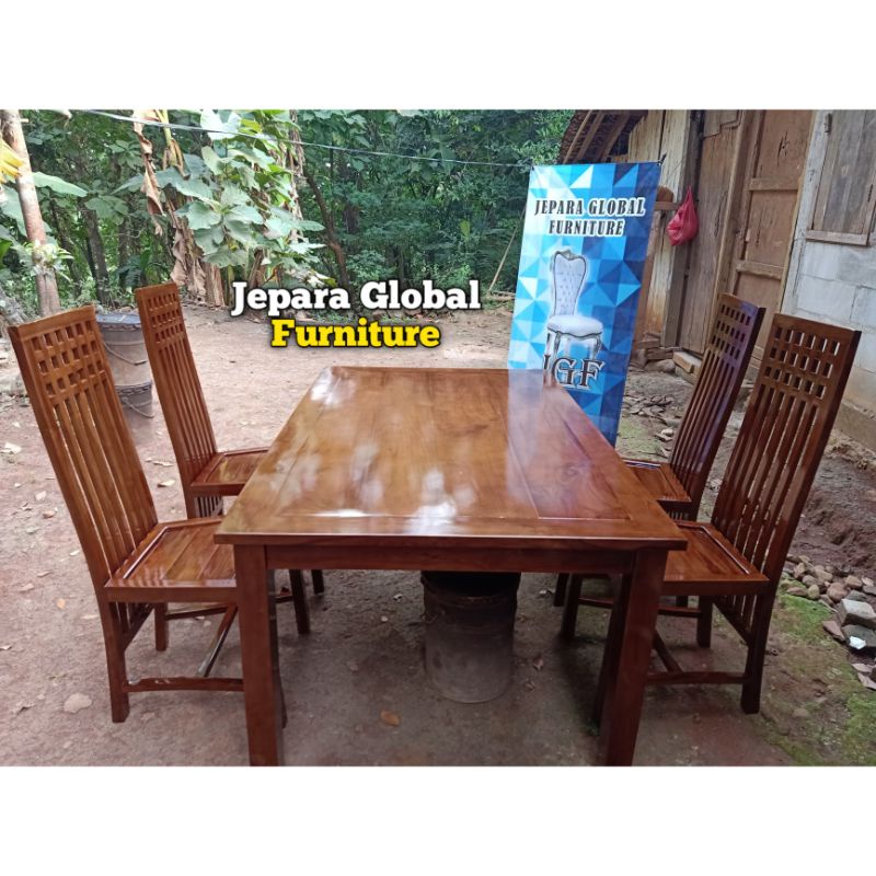 Jual kursi makan minimalis jati balero murah ( kursi makan jati,meja makan jati,kursi murah ...