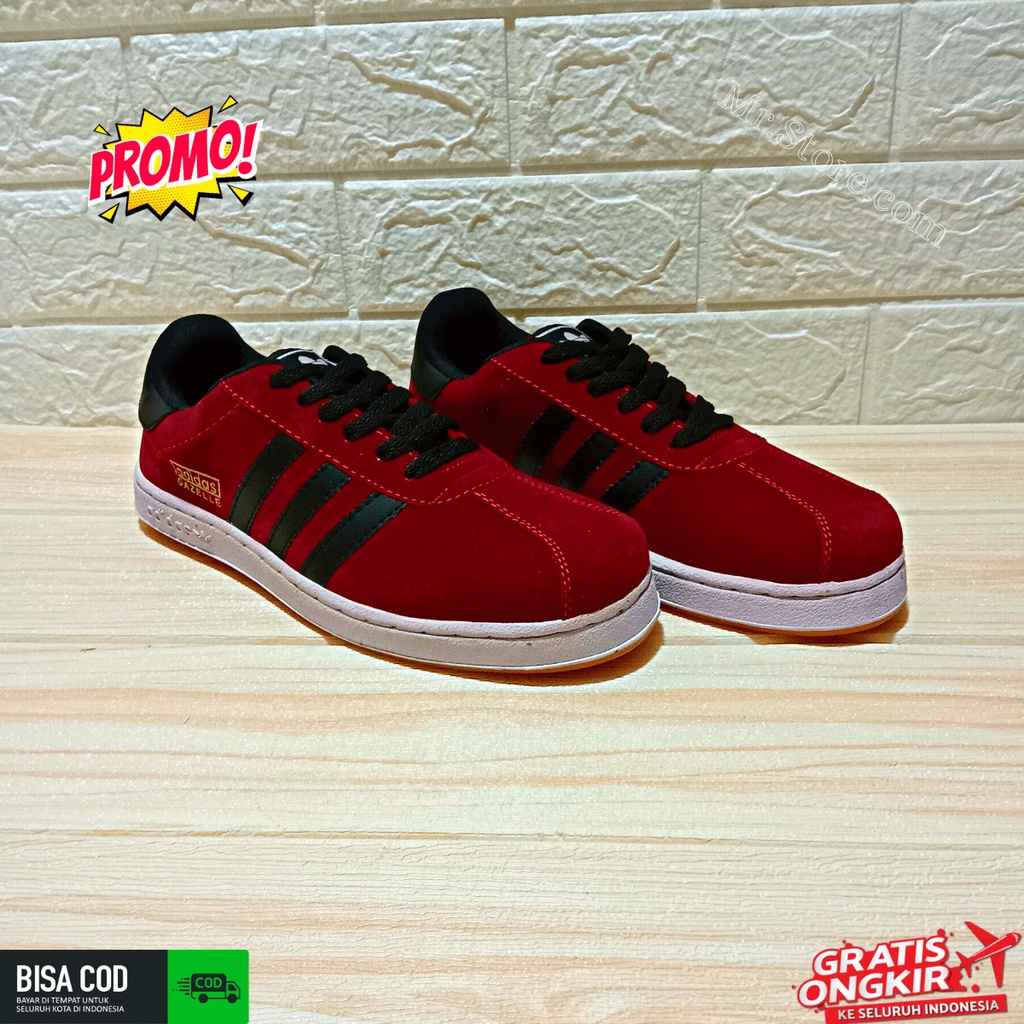 Jual SEPATU ADIDAS GAZELLE WARNA MERAH MAROON/SEPATU ADIDAS ORIGINAL ...