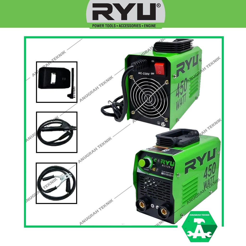 Jual RYU RII120 Mesin 450 W Trafo Las Listrik/Travo Welding Inverter IGBT MMA 450 Watt 120 A RII ...