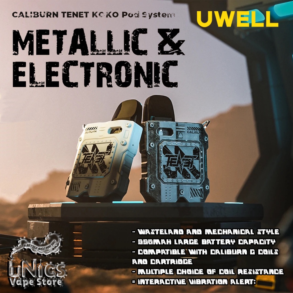 Jual UWELL Caliburn KOKO TENET Pod System Kit 18W 950mAh 2ML - G series ...