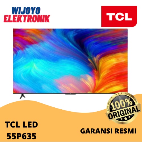 Jual TCL 55P635 (2022) EDGELESS 55 inch UHD 4K SMART LED Google TV HDMI | Shopee Indonesia