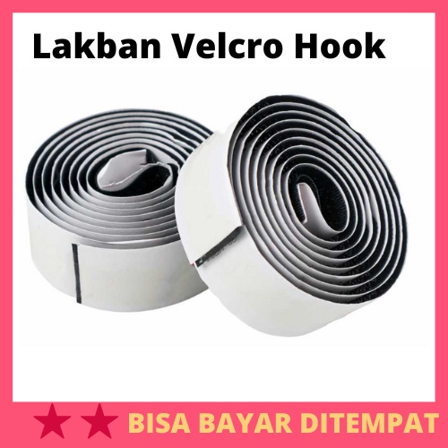 Jual Lakban Velcro Hook and Loop Magic Nilon Sticker 1 Meter / Lakban ...