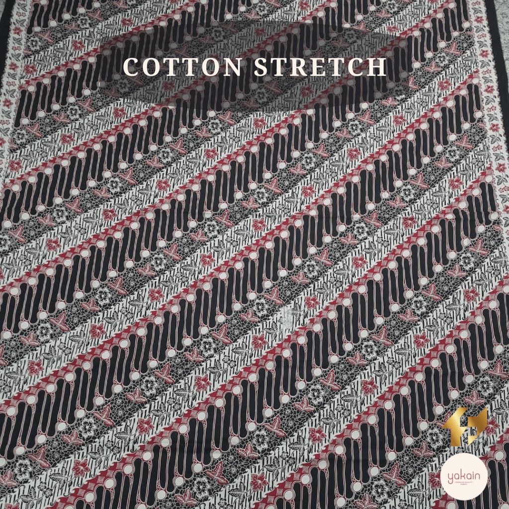 Jual Kain Batik Katun / Cotton Stretch FAMAS - Batik Parang Bunga ...