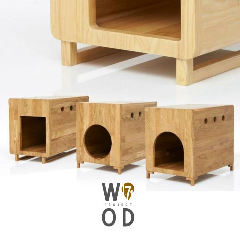 Jual READY STOCK cat box kayu / cat Playground / rumah kucing Minimalis ...