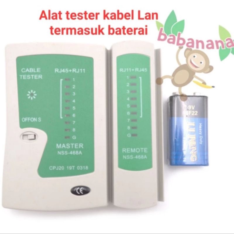 Jual Alat Tester Kabel Lan RJ45 RJ11 Cable Internet Tes Tools Signal ...