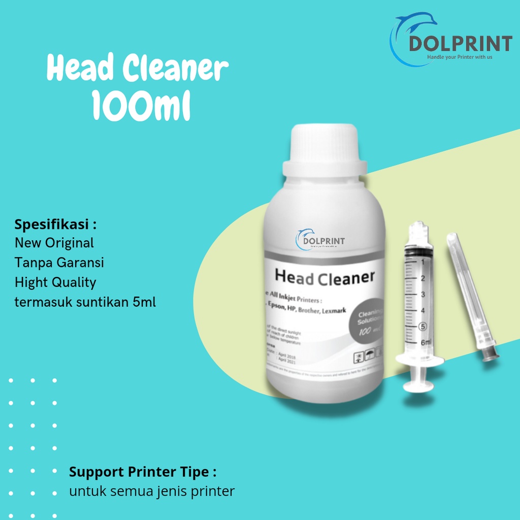 Jual Head Cleaner Premium 100ml Pembersih Head Cartridge Cairan ...