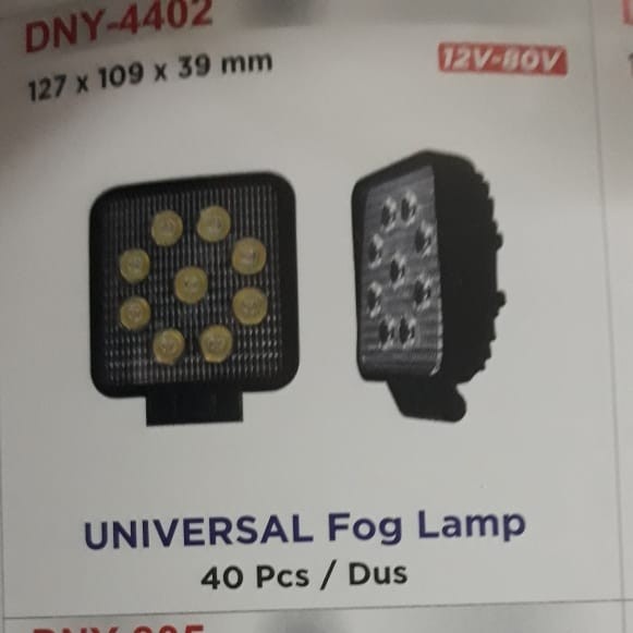 Jual PRDO UNIVERSAL FOG LAMP LED 12V-80V WORKLAMP DNY4402 127x109x39mm ...