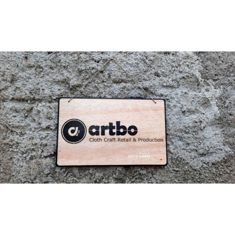 Jual Custom Sign Logo, Nama, Tulisan Kayu | Papan Penanda Cafe, Resto ...