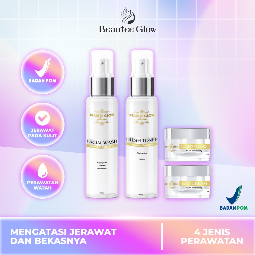Jual BEAUTEEGLOW Paket Basic Acne plus serum | Shopee Indonesia