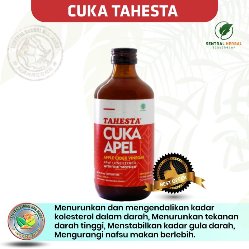 Jual Cuka Apel Tahesta Original Isi 320 Ml | Shopee Indonesia