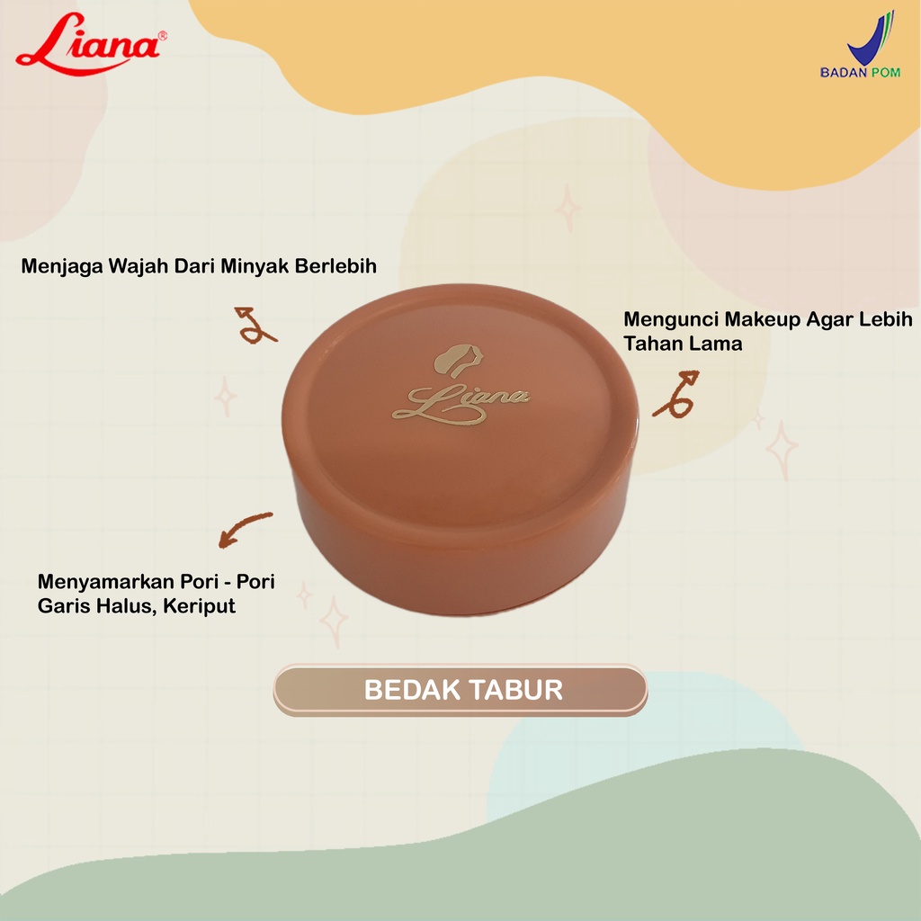 Jual Bedak Tabur Liana 25 gr + puff - Kuning Langsat / Kuning Pengantin ...