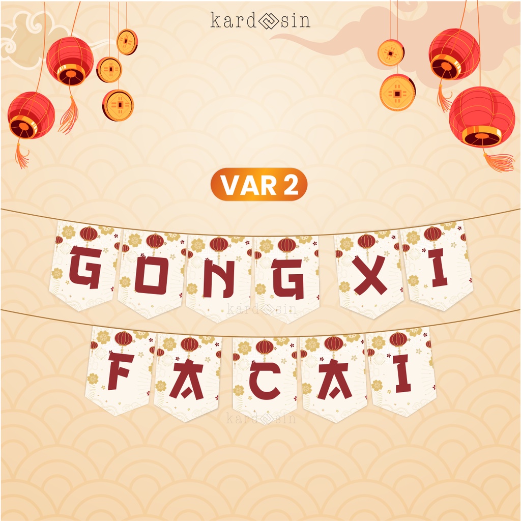 Jual [3,5 METER] BUNTING FLAG BANNER IMLEK CHINESE NEW YEAR DECORATION ...