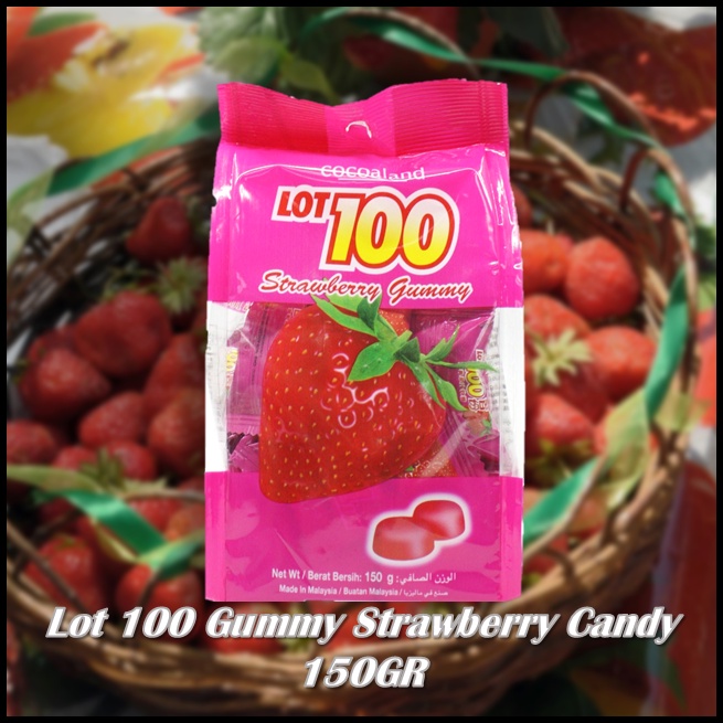 Jual Lot 100 Gummy Strawberry Candy | Shopee Indonesia