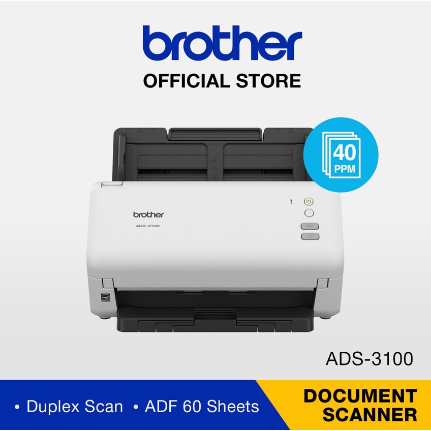 Jual Brother ADS-3100 High-Speed Desktop Scanner Brother ADS3100 ...