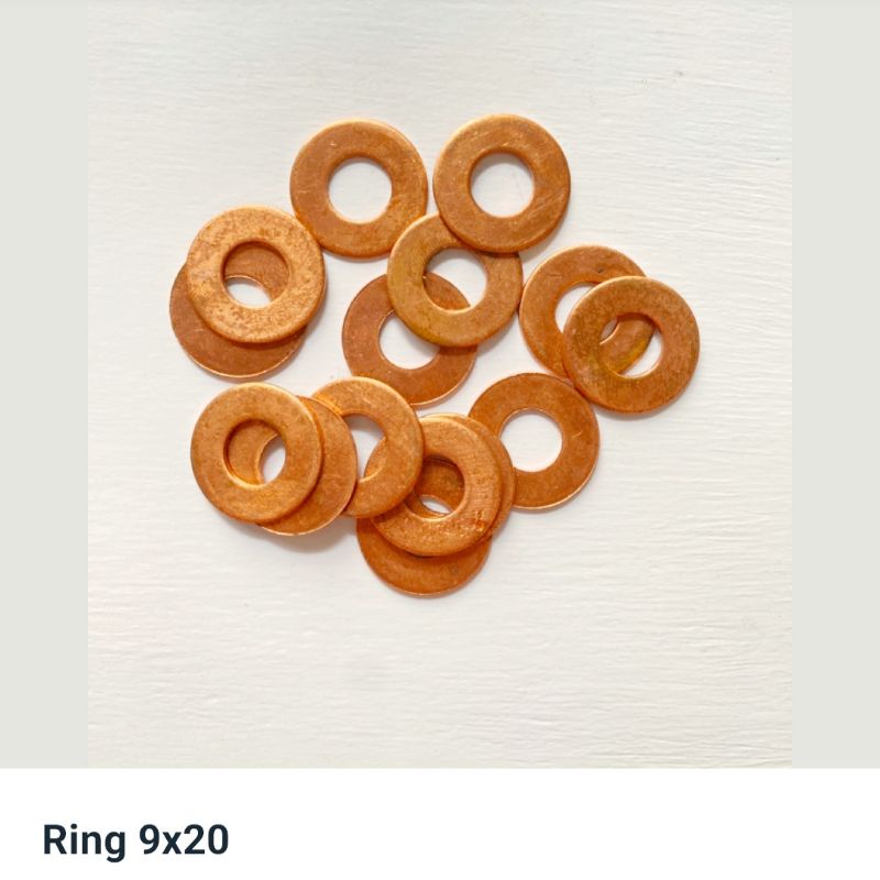 Jual Ring tembaga M9 ukuran diameter lubang 9x20mm 50 pcs | Shopee ...