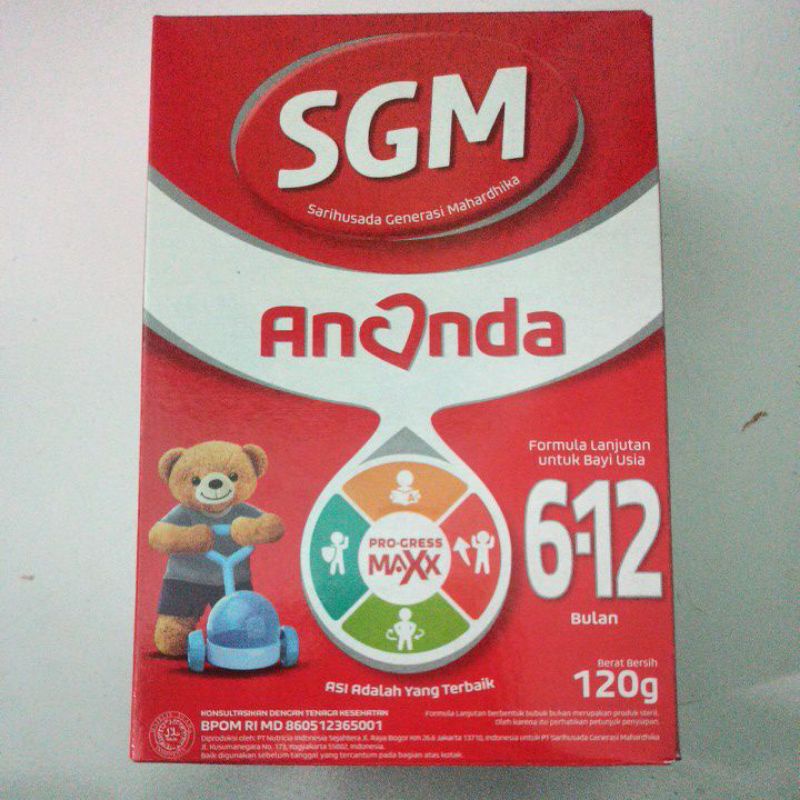 Jual SGM 6 - 12 BULAN 120 GRAM : EXP 2026 MINIMAL PEMBELIAN 3 KOTAK ...