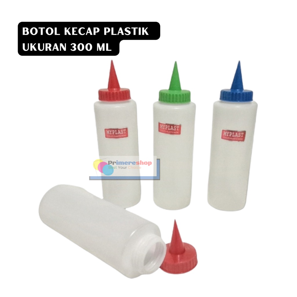 Jual Botol Kecap Plastik Estetik 300 ml / Botol Saos Plastik Murah ...