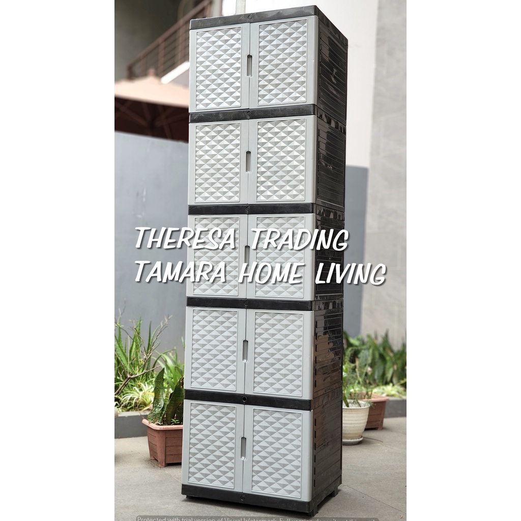 Jual LEMARI PLASTIK DIAMOND 5 SUSUN 5 SERBA GUNA DESIGN PREMIUM SERIES ...