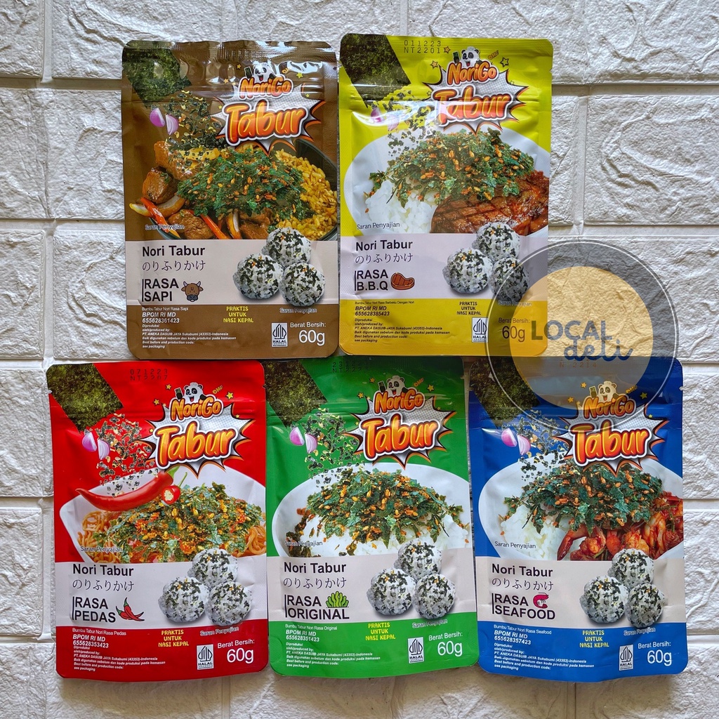 Jual Java Super Food Nori Tabur Halal Original / Pedas Spicy / Sapi ...