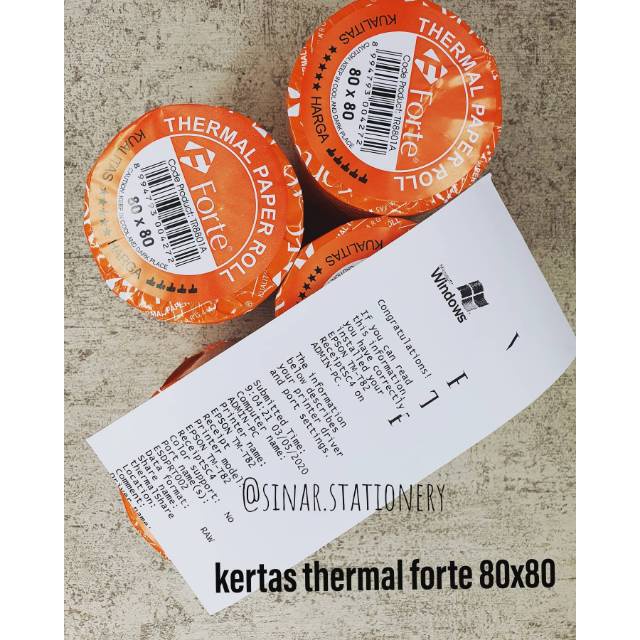 Jual Kertas Thermal Murah 80X80 Forte | Shopee Indonesia